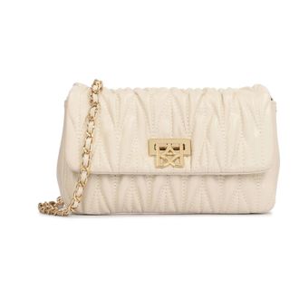 Kazar Gepolsterte Lederkettentasche - - Bags - Damen - Beige - ONE SIZE