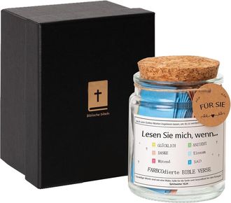 Generic Bibelvers-Glas - Bibelverse in einem Glas | Lies mich, wenn Jar | Bibelgeschenke f&uuml;r Frauen | Read Me When Jar Damen-Bibelzubeh&ouml;r | Bibelzubeh&ouml;r f&uuml;r F