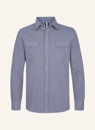Profuomo Profuomo Solid Overshirt blau