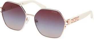 Guess Femme, Accessoires, Beige, Taille: 59 MM Gu7913 25W Lunettes de soleil