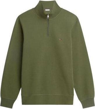 Tommy Hilfiger Sweat ample col camionneur en coton m&eacute;lang&eacute;