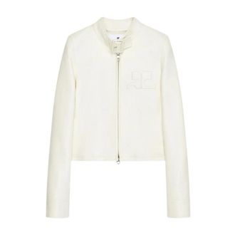 Courr&egrave;ges City Vinyl Jacket - - Jackets - Damen - Wei&szlig; - S