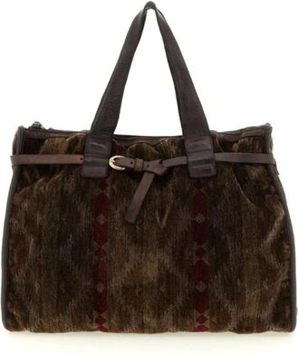 Campomaggi Femme, Sacs, Brun, Taille: ONE Size Shopping cinturino Kilim Velvet + Vacchetta