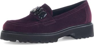 Gabor Damen Slipper, Frauen Slipper, Mokassins,Tritt-fest,Wasser-dicht,weit,Rose,gemuetlich,weiblich,stilvoll,Mulberry(Ra.schw),44 EU / 9.5 UK