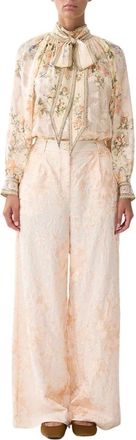 Camilla Femme, Blouses et Chemises, Beige, Taille: 42 FR Twilight In Istanbul Detachable Bow Raglan Blouse