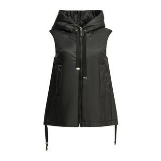 Max Mara Le Gilet Matelass&eacute; Sans Manches &agrave; Capuche The Cube - Femme - Vestes - Noir - Taille: 36 FR