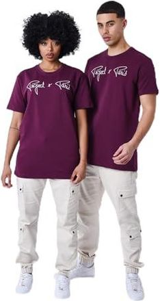 Project X Paris Tee-Shirt Basic Broderie Essentials Violet L