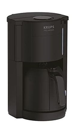 Krups Krups Pro Aroma KM303810 | machine à café à filtre dune capacité de 1 litre | avec bouteille isotherme | 800 watts | pour 10 à 15 tasses de café | noi