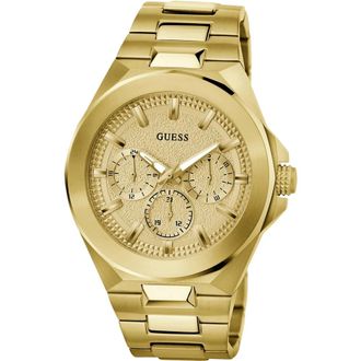 Guess Gold-farbene Multifunktionsuhr - - Accessories - Herren - Gelb - ONE SIZE
