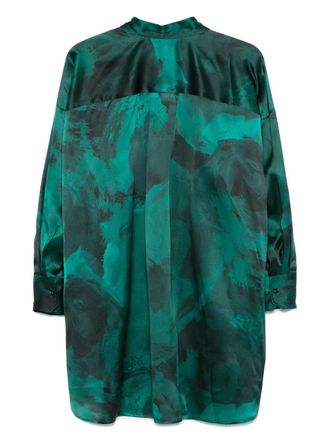Kiton Womens Printed Silk Shirt Aw25 W