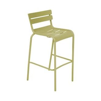Fermob Tabouret haut empilable Luxembourg - Vert - Aluminium laqué - Designer Frédéric Sofia