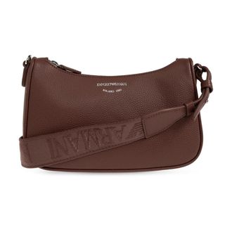 Emporio Armani Tasche mit Print-Logo - - Bags - Damen - Braun - ONE SIZE