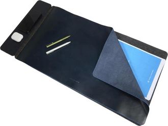 Piquadro unisex, Accessoires, Bleu, Taille: ONE Size Sous-main avec stations de recharge sans fil 15W