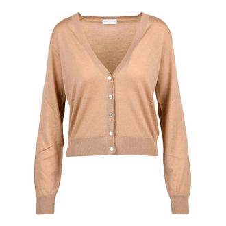 Ballantyne Kurzer Cardigan - - Knitwear - Damen - Braun - M