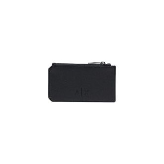 A|X Armani Exchange Polyester-Geldb&ouml;rse mit Rei&szlig;verschluss und Innentaschen - - Accessories - Herren - Schwarzk - ONE SIZE