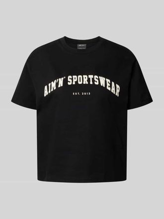 Aim'n Boxy Fit T-Shirt mit Label-Print