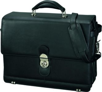 Alassio Alassio 47127 - Aktentasche Monza, aus echtem Leder, ca. 38,5 x 31 x 17 cm, schwarz