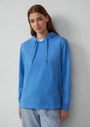 s.Oliver Sweatshirt Sweatshirt Weiches Kapuzensweatshirt mit seitlichen Schlitzen