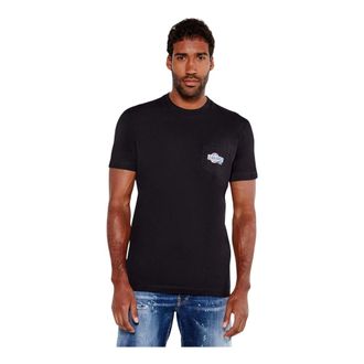 Dsquared2 Kurzarm Modisches T-Shirt - - Tops - Herren - Schwarzk - L
