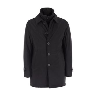 Herno Gef&uuml;tterter einreihiger Sub-Zero Mantel - - Coats - Herren - Blau - 2XL