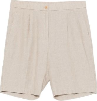 Eileen Fisher Shorts aus Leinen - Nude