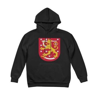 Generic Sweatshirt Finlande Doublure Polaire Finlande Embl&egrave;me National Lettres Graphiques Pull Col Rond Manches Longues Coupe Ample Sweat V&ecirc;tements Plusieurs 