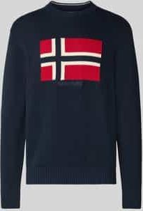 Napapijri Strickpullover mit Rundhalsausschnitt Modell MURA