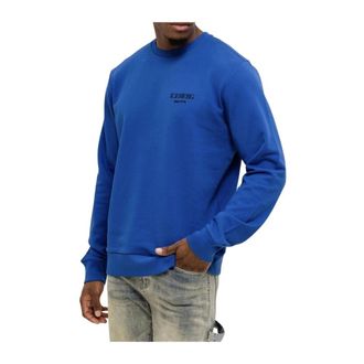Iceberg Kobaltblauer Pullover mit kleinem Branding - - Sweatshirts & Hoodies - Herren - Blau - S