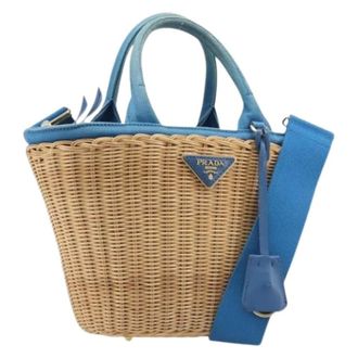 Prada Sac seau vintage Pre-owned - Femme - Pre-owned - Bleu - Taille: ONE Size