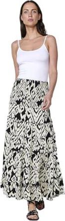 Kor&ouml;shi Jupe longue en bambou noire pour femme de couleur noire, Noir, 34