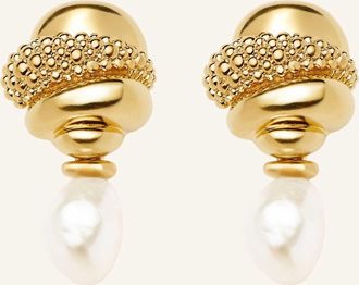 Missoma Missoma Ohrh&auml;nger Pearl Baya Detachable Drop Earrings By Glambou gold