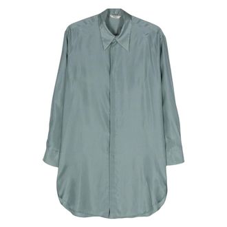 Barena Chemise Lela Pura Silk - Femme - Blouses et Chemises - Bleu - Taille: 36 FR