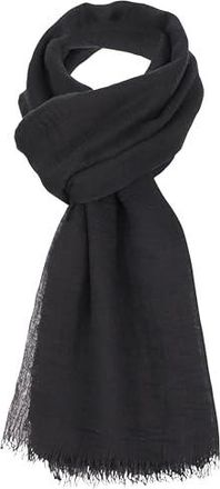 Malito more than fashion malito - Écharpe tendance pour femme en viscose - Écharpe légère - Couleur unie - Foulard fin - Doux et respirant - S604, Noir, 180 x 90