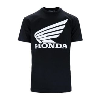 Dsquared2 Herren T-Shirt mit geripptem Saum - - Tops - Herren - Schwarzk - M
