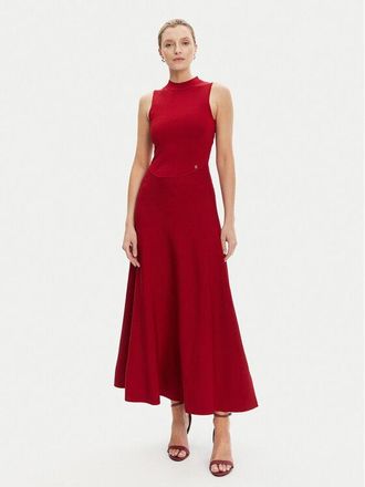 Guess Strickkleid W5YK0S Z0241 Dunkelrot Regular Fit