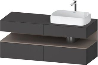 Duravit Qatego Konsolenwaschtischunterbau, 2 Ausz&uuml;ge, 2 - Duravit