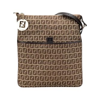 Fendi Pre-owned Zucchino Canvas Crossbody Bag - - Pre-owned - Damen - Braun - ONE SIZE