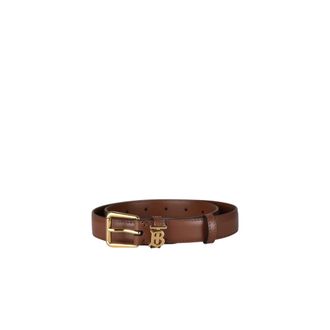 Burberry Femme, Accessoires, Brun, Taille: M TB Leather Belt