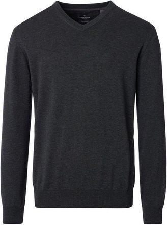 Casamoda Strickpullover Pullover Baumwolle / V-Ausschnitt / Unifarben