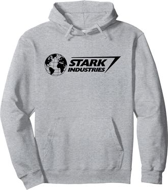 MARVEL Iron Man Stark Industries Logo Black Pullover Hoodie