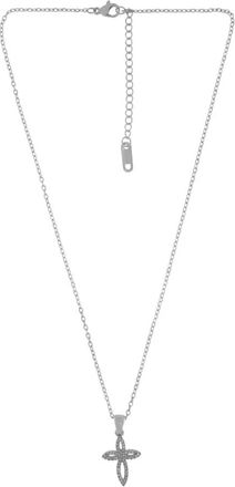 Dansk Copenhagen Klarer Multi CZ Kreuz Halskette - - Accessories - Damen - Grau - ONE SIZE