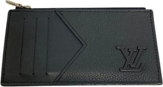 Louis Vuitton unisex, Pre-owned, Bleu, Taille: ONE Size Portefeuille en tissu Pre-owned