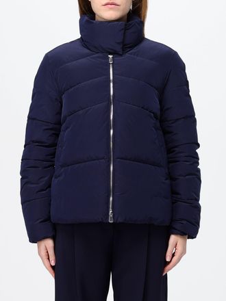 Pinko Kurze wasserabweisende gesteppte Nylon-Daunenjacke mit Stehkragen