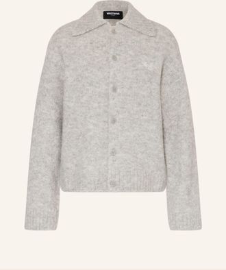 Worst Behavior Wrstbhvr Strickjacke Chester Mit Alpaka grau