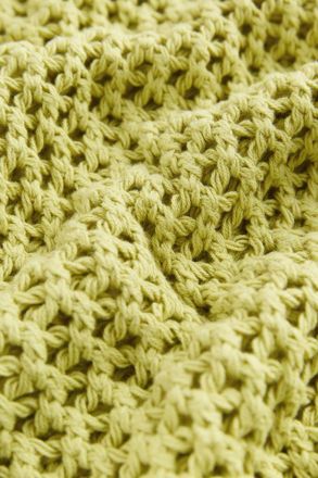 Next Strickpullover Kurzarm-T-Shirt mit Mesh und H&auml;kelei (1-tlg)