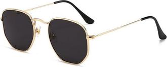 Generic Lunettes De Soleil En M&eacute;tal For Hommes Et Femmes, Id&eacute;ales For Les Vacances La Conduite Ext&eacute;rieur(Gold)