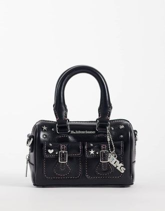 Dr. Martens Dr. Martens - Mini sac &agrave; poign&eacute;es sup&eacute;rieures - Noir brillant