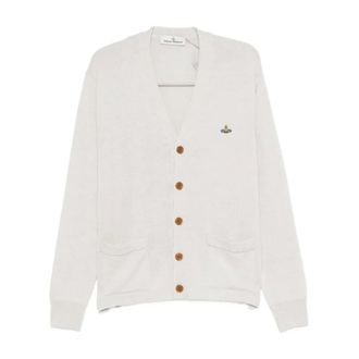 Vivienne Westwood Homme, Pulls, Gris, Taille: S Cardigan Gris Chin&eacute; pour Homme