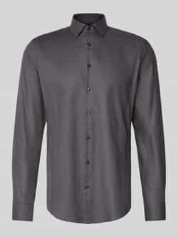 Jake*s Slim Fit Business-Hemd aus reiner Baumwolle