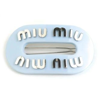 Miu Miu Pre-owned Argent accessoires-cheveux - Femme - Pre-owned - Bleu - Taille: ONE Size